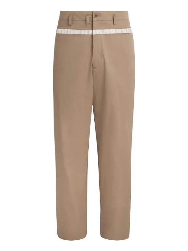 MAISON MARGIELA Waxed Cotton Wide-leg Trousers - Grey