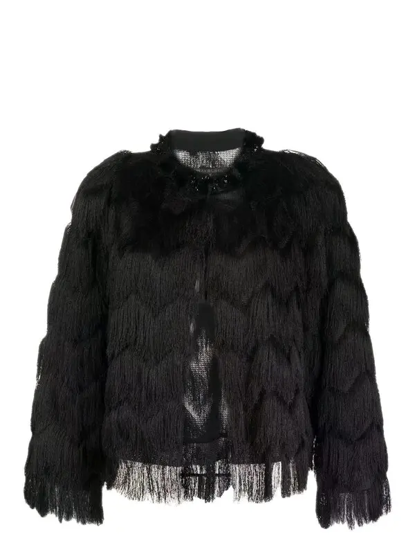 Shiatzy Chen Fringe Jacket - Black