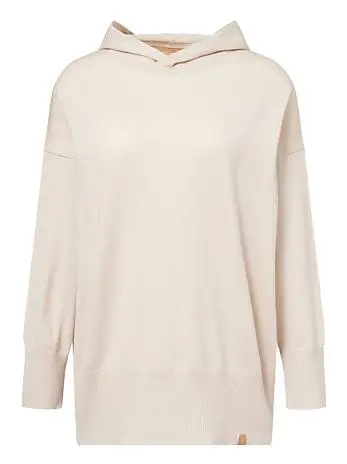 NOW YOU LIVE Knitted Merino Wool Relaxed Fit Hoody - Shell