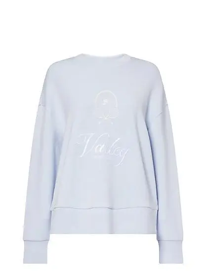 Varley Rasco Namesake Embroidered Jersey Sweatshirt - Xenon Blue