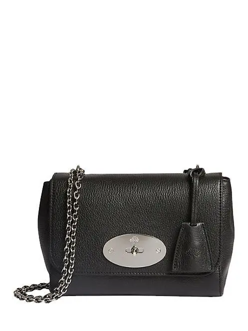 Mulberry Lily Leather Shoulder Bag - Black-silver Toned