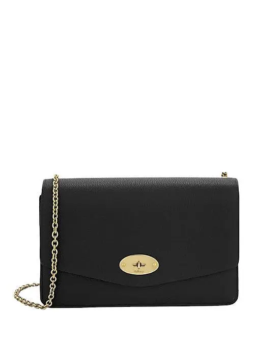 Mulberry Small Grained-leather Clutch Bag - Black