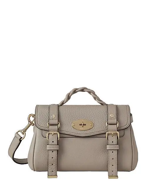 Mulberry Mini Alexa Leather Satchel - Cashmere Taupe
