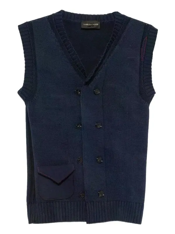 GABRIELE PASINI Double-breasted Vest - Blue