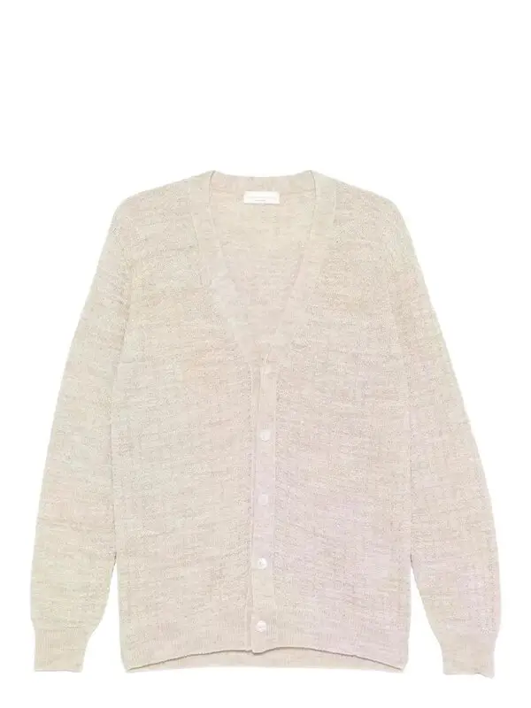 ROBERTO COLLINA V-neck Cardigan - Neutrals