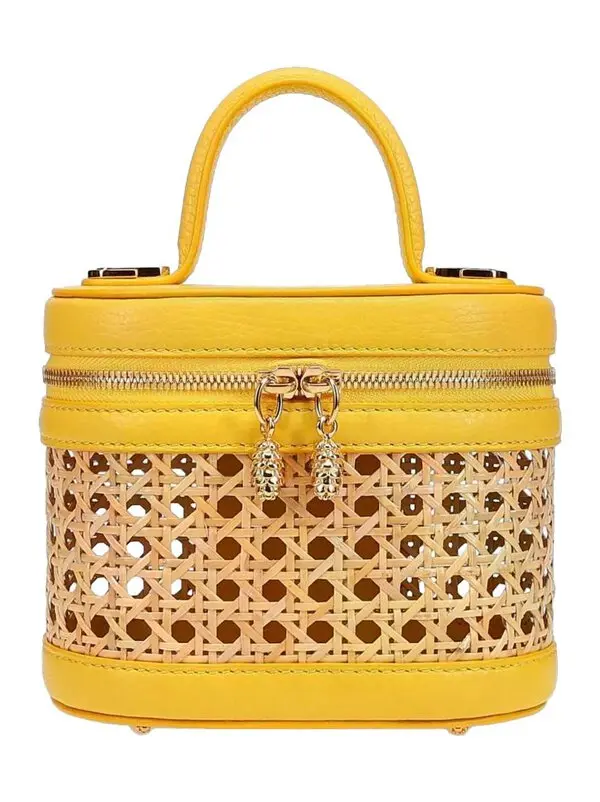 Tyler Ellis Victoria Small Leather Tote - Yellow