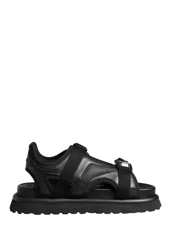 Dolce & Gabbana Logo Detailed Chunky Sandals - Black