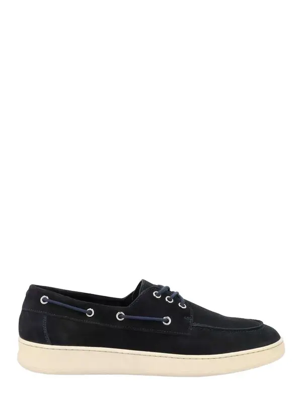 FRAU Suede Boat Shoes - Blue