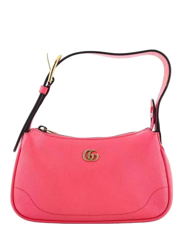 Gucci Aphrodite Leather Mini Shoulder Bag - Pink