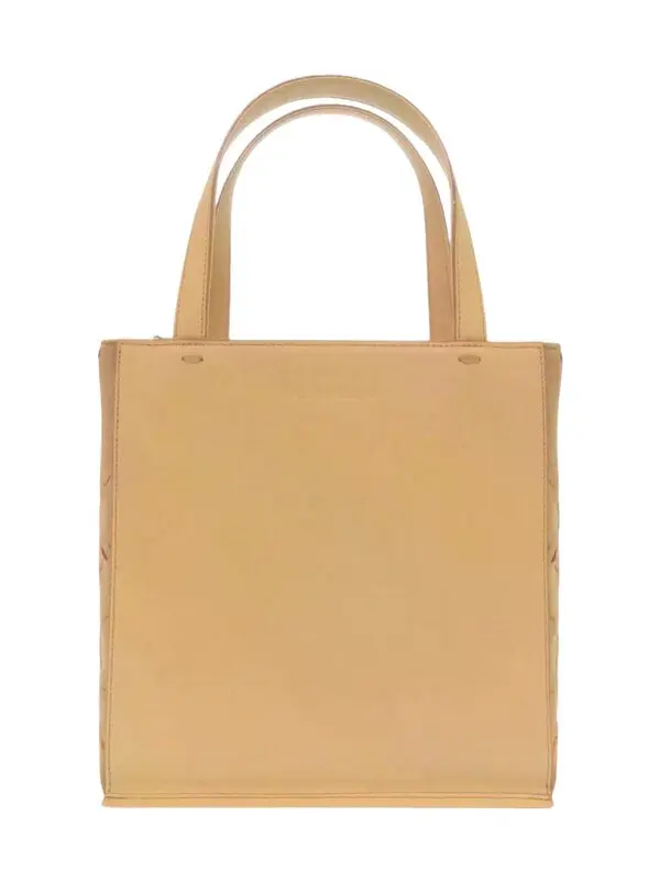 Burberry Calfskin And Suede Stitch Handbag - Neutrals