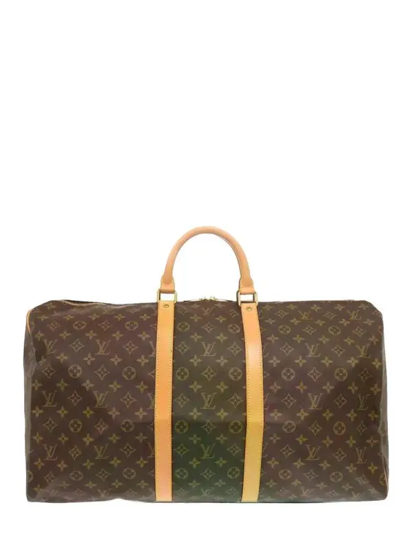 LOUIS VUITTON 1998 Monogram Keepall 55 Travel Bag - Brown