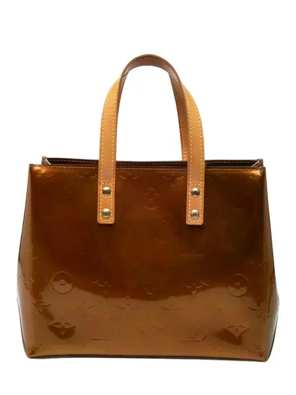 LOUIS VUITTON 2003 Monogram Vernis Reade Pm Handbag - Brown