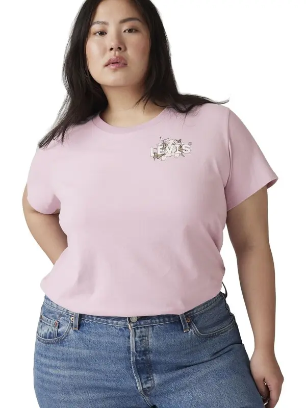 LEVI'S Logo Perfect T-shirt - Pl Lily Hl Logo Frag