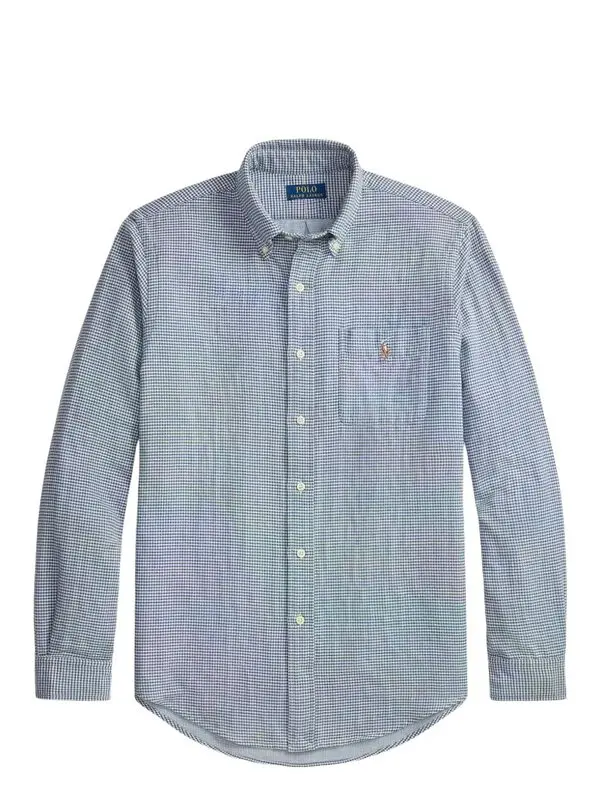 Polo Ralph Lauren Gingham-check Buttoned Shirt - Blue