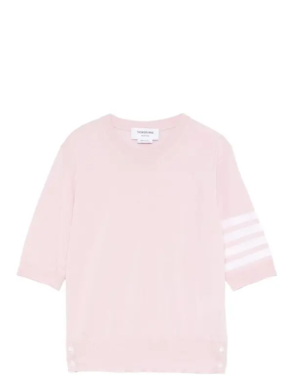 Thom Browne Wool Crewneck Sweater - Pink