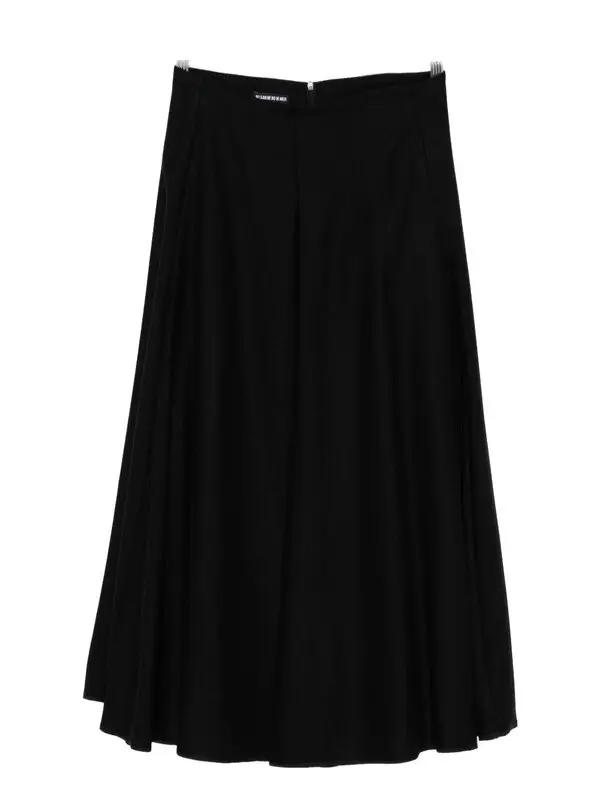SUSANNE BOMMER Cotton Midi A-line Skirt - Black