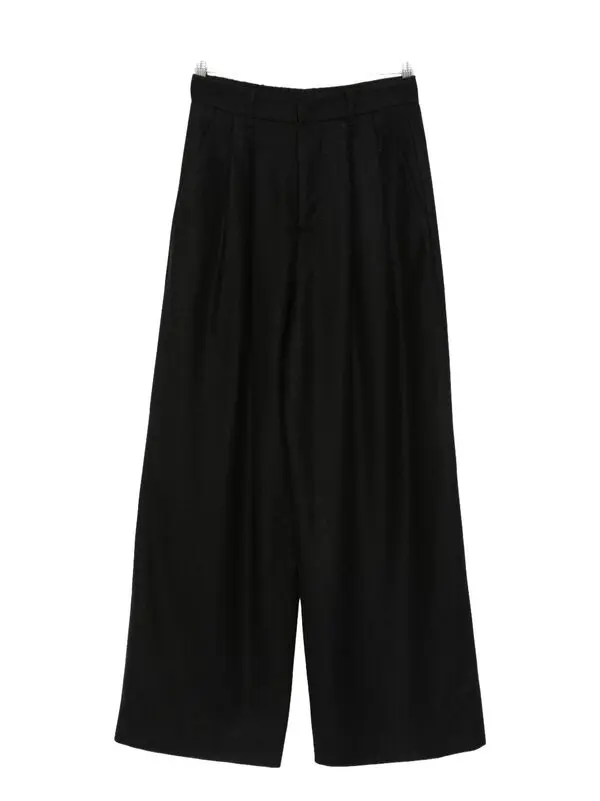 SUSANNE BOMMER Cotton Blend Trousers - Black