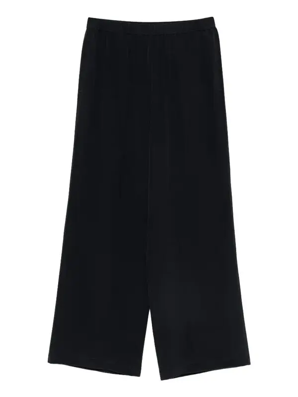 Aspesi Silk Wide-leg Trousers - Blue