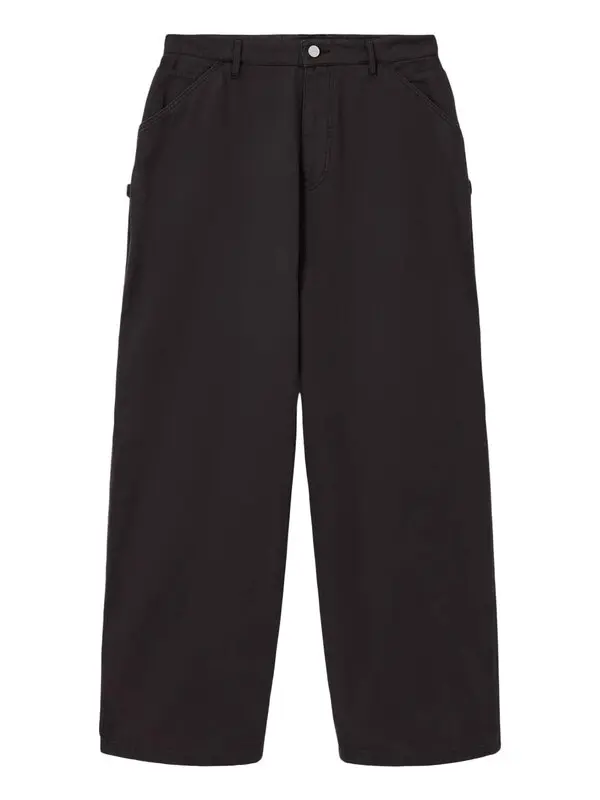 ALLSAINTS Organic Cotton Barrel Trousers - Black