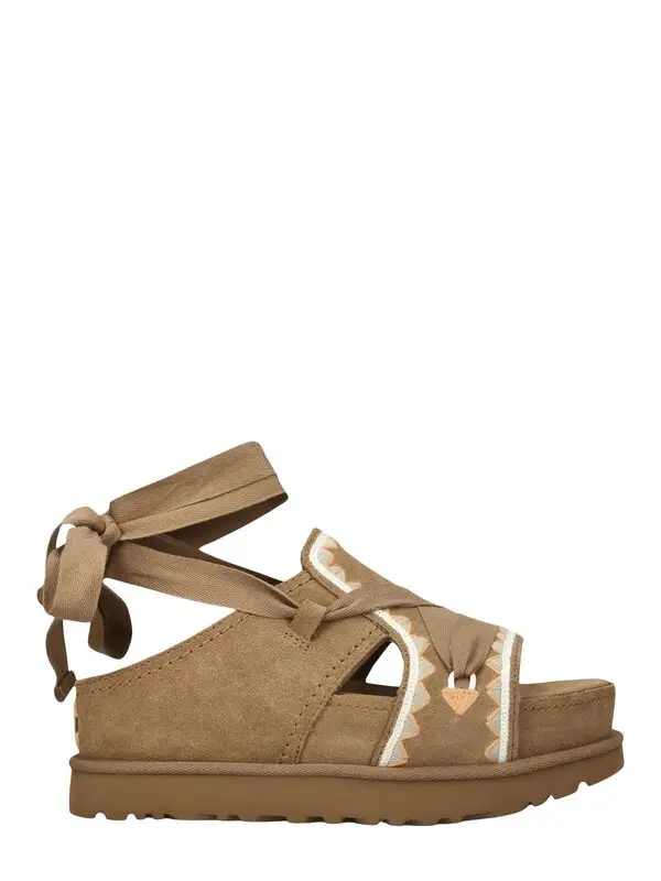 UGG Goldenstar Hi Artstitch Sandals - Beige