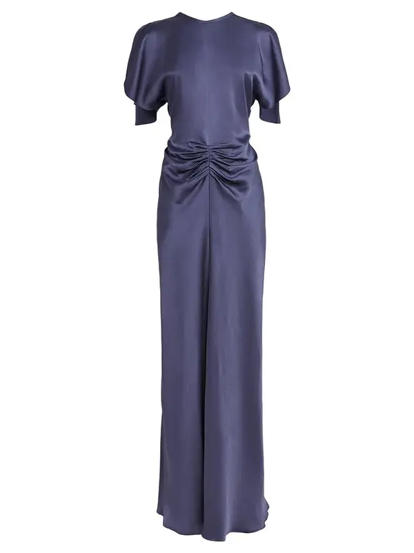 Victoria Beckham Satin Isabella Gown - Purple