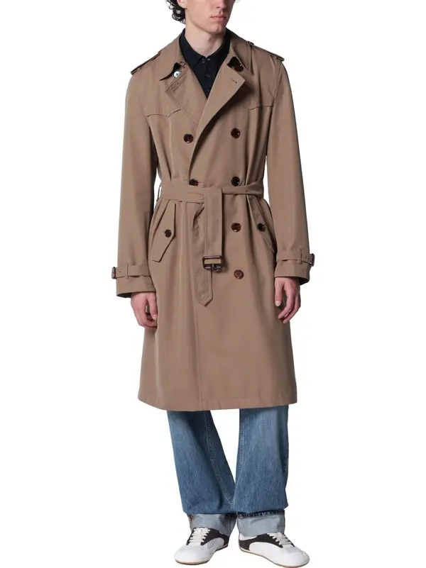 Burberry Short Foxfield Trench Coat - Beige
