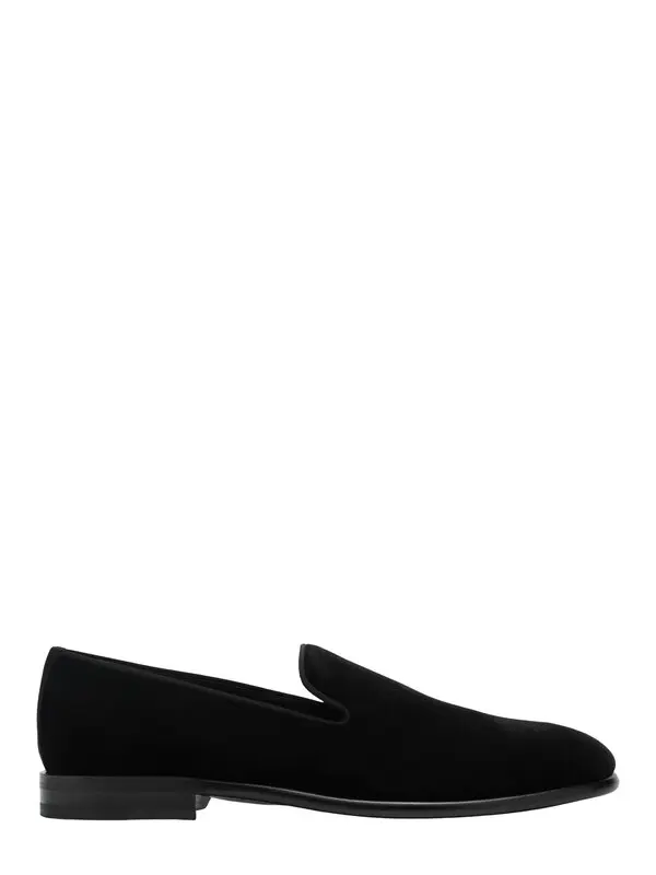 Dolce & Gabbana Velvet Loafers - Black
