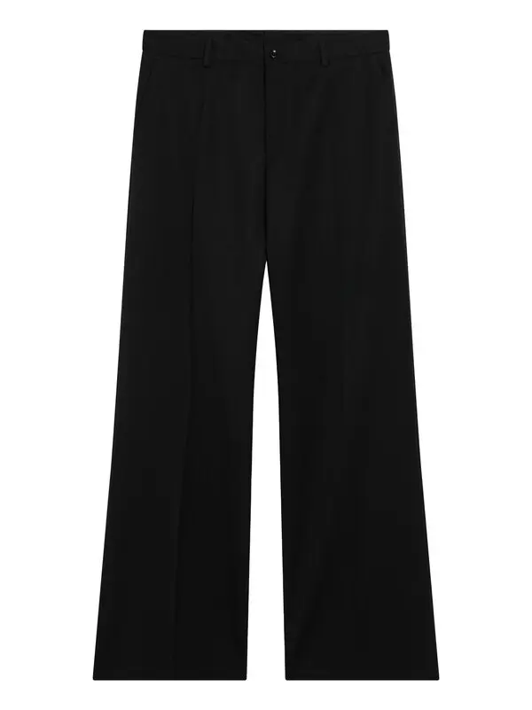Dolce & Gabbana Tailored Cotton Trousers - Black