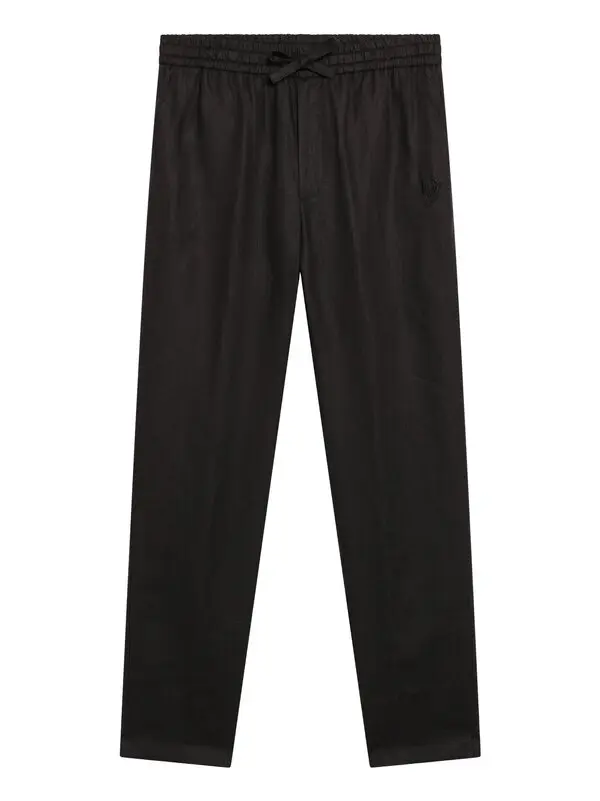 Dolce & Gabbana Cotton Drawstring Trousers - Brown