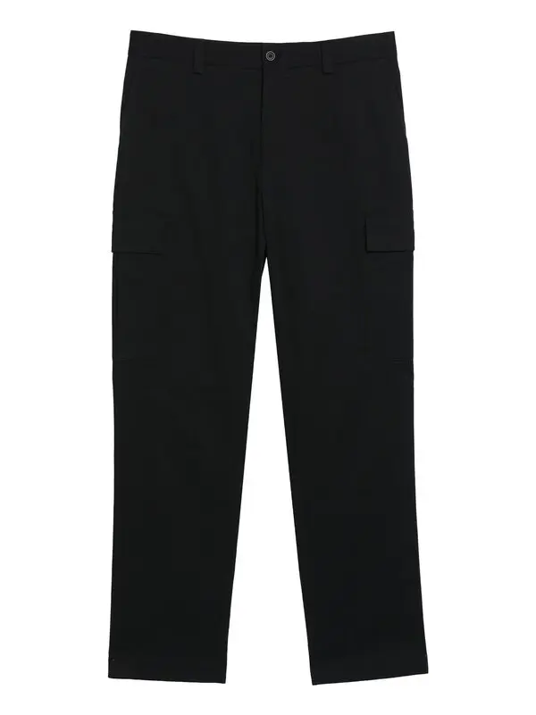Dolce & Gabbana Cotton Gabardine Cargo Trousers - Black