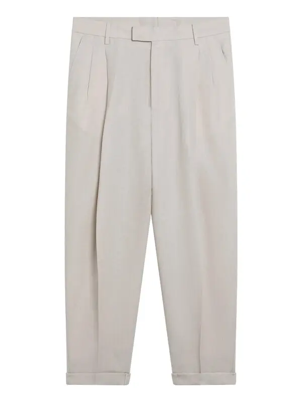 Dolce & Gabbana Linen Canvas Trousers - Beige