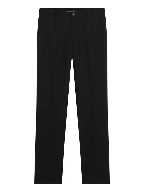 Dolce & Gabbana Tailored Stretch Wool Trousers - Black