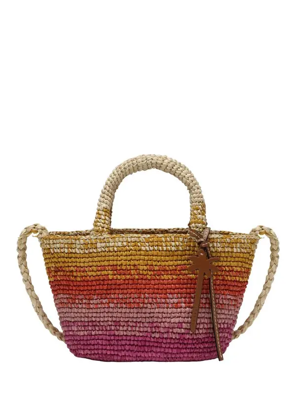 Manebí Mini Panier Bag In Raffia - Multicolor