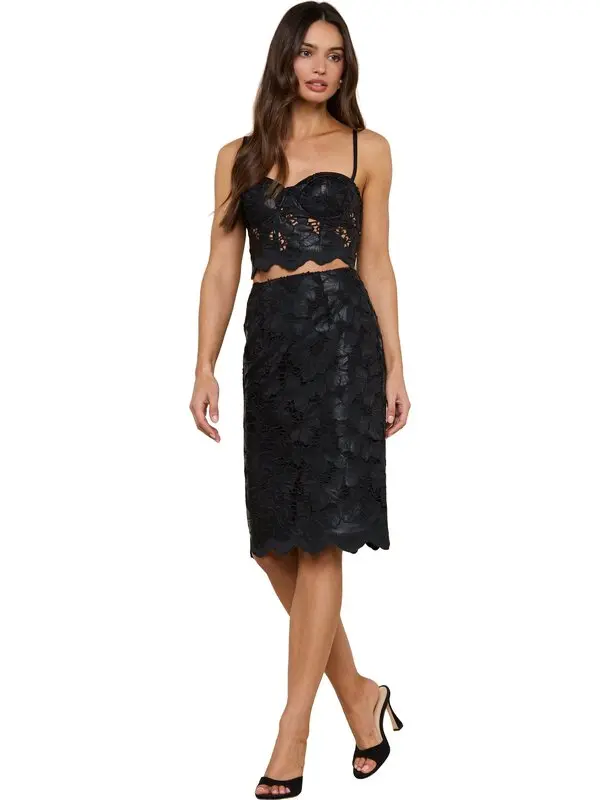 L'Agence Royal Pencil Skirt - Black