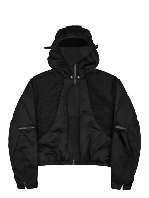 FFFPOSTALSERVICE Mesh-panelled Zip-up Jacket - Black