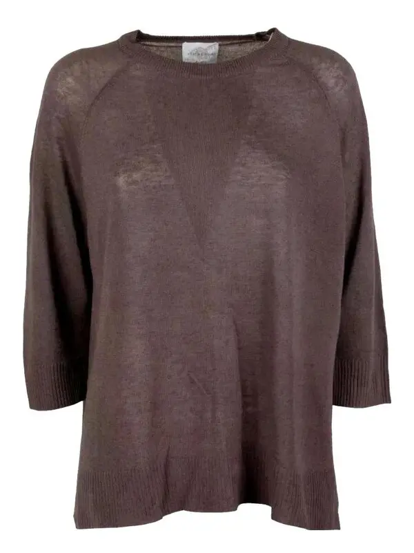 CINQUE Raglan-sleeve Fine-knit Sweater - Brown