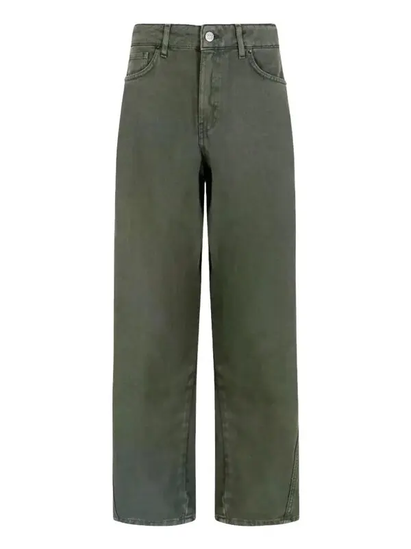 DOUUOD Wide-leg Trousers - Green