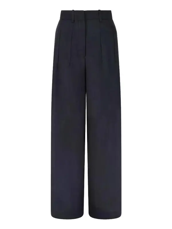 NINE:INTHE:MORNING Pleated Wide-leg Trousers - Blue