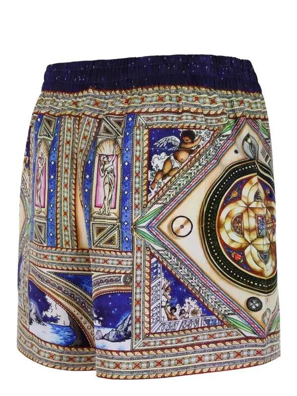 Casablanca Graphic-print Shorts - Neutrals