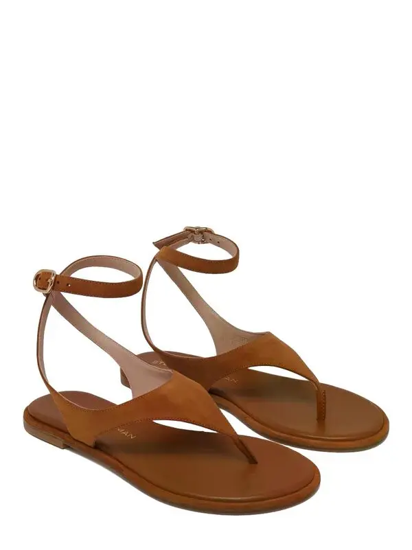 STUART WEITZMAN Buckle-fastening Thong Sandals - Brown
