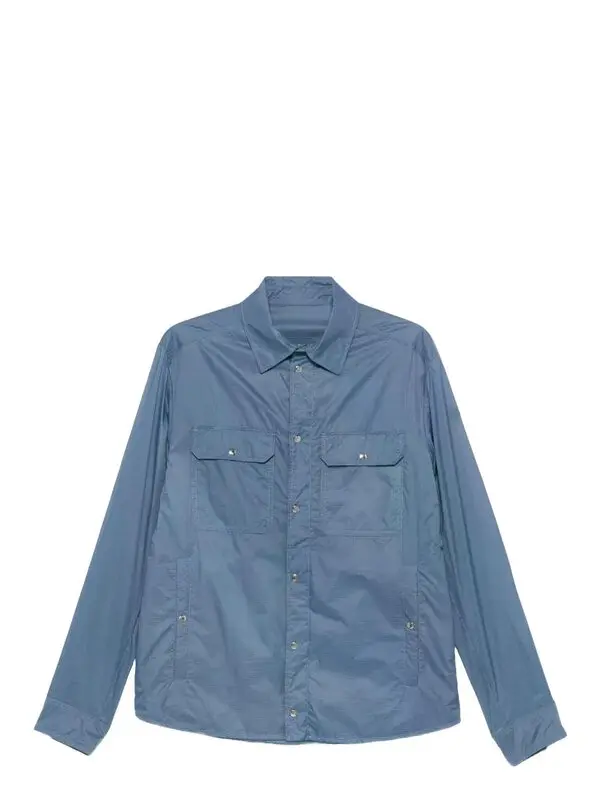 Moncler Logo-patch Shirt Jacket - Blue