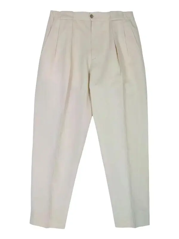 BRIGLIA 1949 Pleated Elasticated-waist Trousers - Neutrals