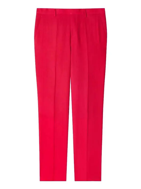 Paul Smith Tape-fit Linen Trousers - Red