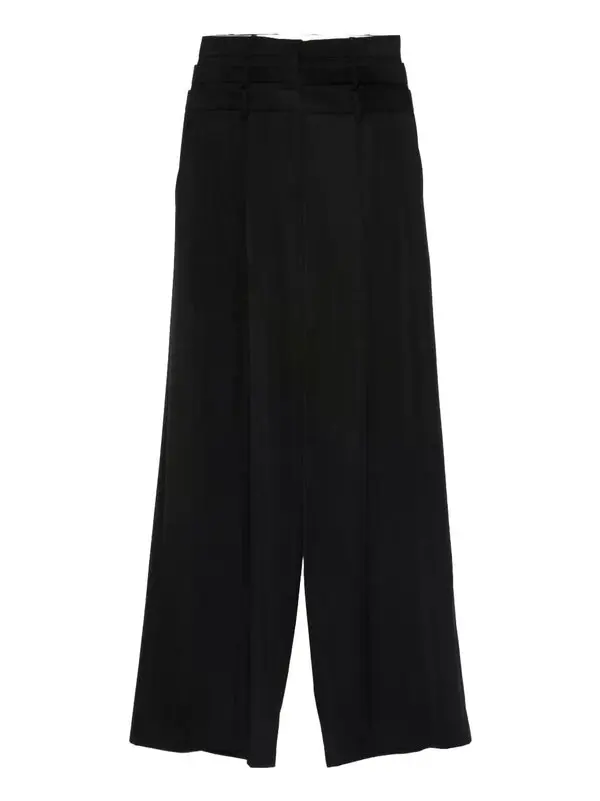 Viktor & Rolf Pleated Trousers - Black