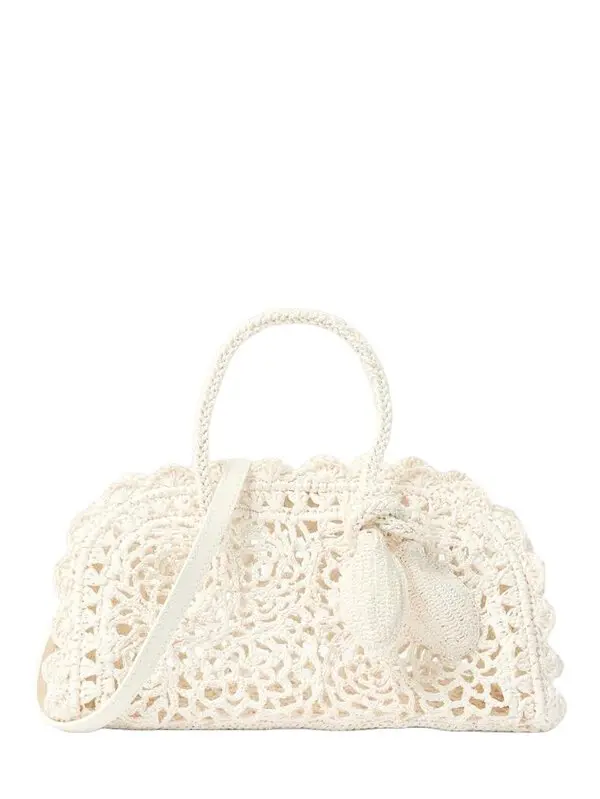 Jacquemus The Small Turismo Crochet Bag - White
