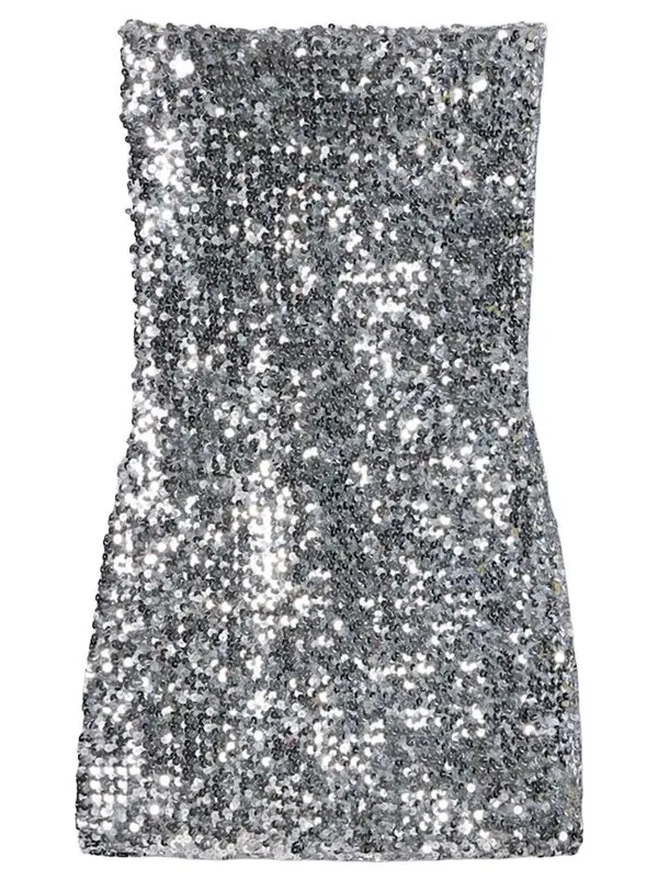 Gucci Sequin Mini Dress - Silver