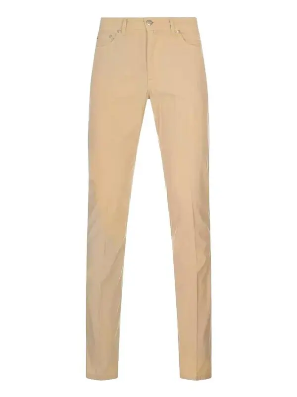 B SETTECENTO Five-pocket Skinny Trousers - Neutrals