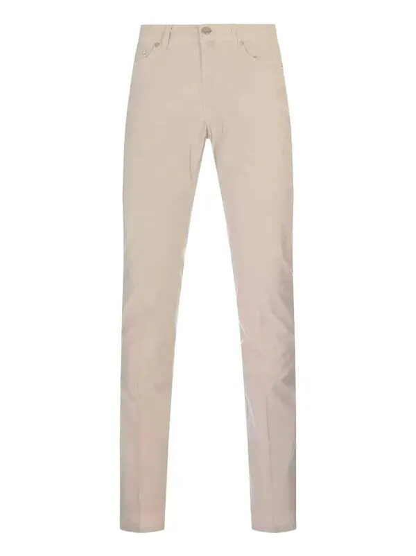 B SETTECENTO Five-pocket Slim-fit Trousers - Neutrals