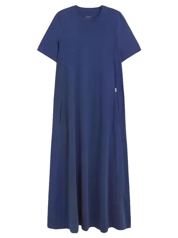 ECOALF Elettra Short-sleeve Flared Dress - Blue
