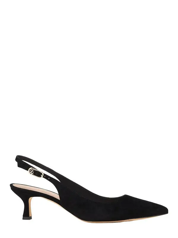 STUART WEITZMAN Isla Suede Slingback Pumps - Black